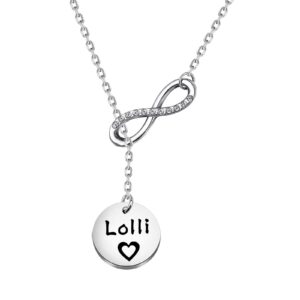 lywjyb birdgot best lolli ever gift best lolli ever bracelet gift best lolli ever funny best lolli ever (lolli necklace)