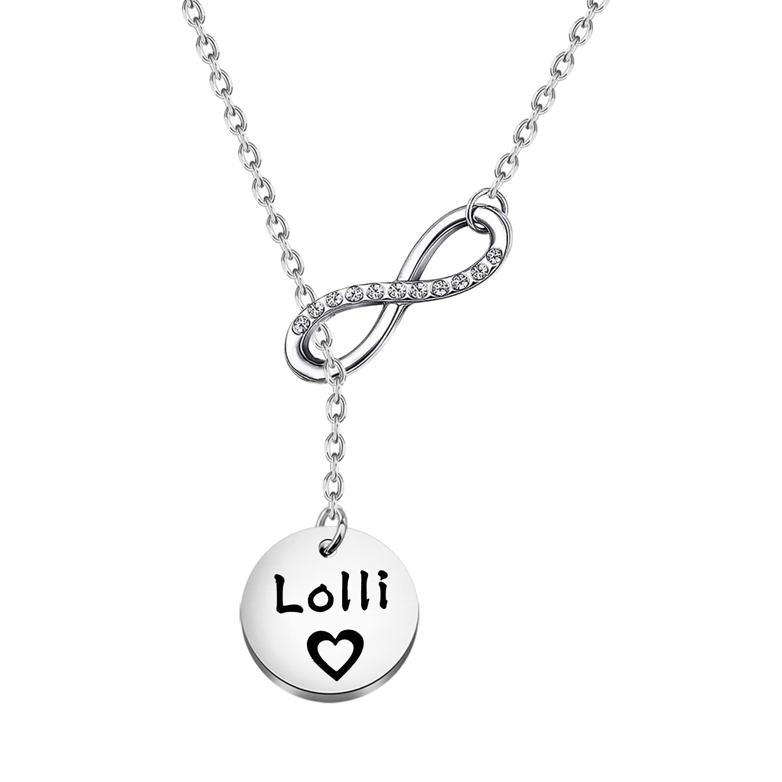 Lywjyb Birdgot Best Lolli Ever Gift Best Lolli Ever Bracelet Gift Best Lolli Ever Funny Best Lolli Ever (Lolli Necklace)