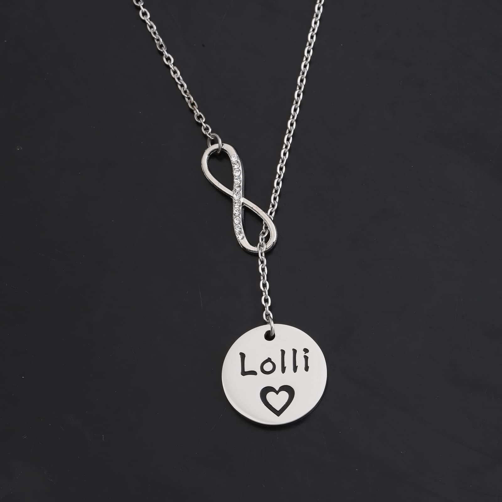 Lywjyb Birdgot Best Lolli Ever Gift Best Lolli Ever Bracelet Gift Best Lolli Ever Funny Best Lolli Ever (Lolli Necklace)