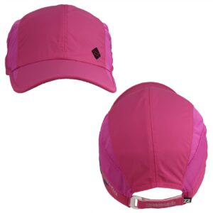 ZZEWINTRAVELER Quick Dry Sports Cap Lightweight Breathable Soft Adjustable Unstructured Hat Unisex (Plum Purple-B)