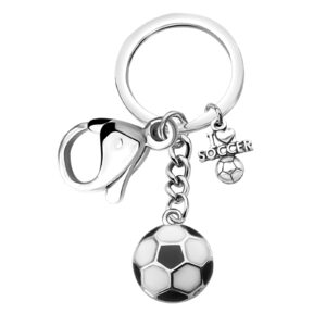 wsnang soccer gift soccer coach keychain tv show inspired gift soccer keyring for soccer lover gift (soccer keychain)