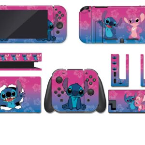 SadSkins Full Wrap Skin for Switch Anime Switch Protector Skin Cover Matte Vinyl Decal Stickers（Only Switch Standard）