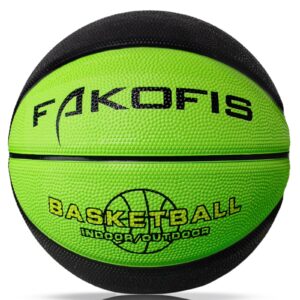 FAKOFIS Kids Basketball Size 3(22"),Youth Basketballs Size 5(27.5") for Play Games Indoor Backyard,Outdoor Park,Beach & Pool