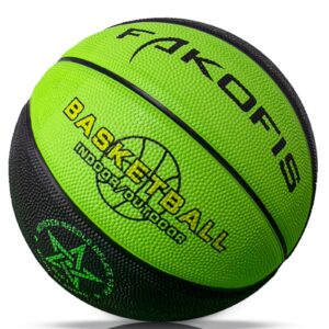 fakofis kids basketball size 3(22"),youth basketballs size 5(27.5") for play games indoor backyard,outdoor park,beach & pool