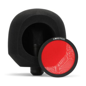 iconic mars comet recording vocal studio isolation booth | microphone pop filter shield accessory