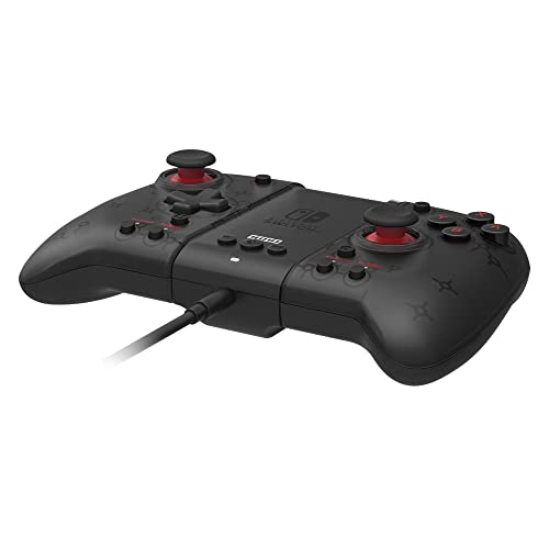 HORI Split Pad Pro Attachment Set - Ergonomic Controller for Handheld Mode & Wired Controller - Officially Licensed By Nintendo - Nintendo Switch;