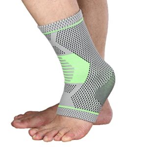 1 pair sports ankle support elastic compression sleeve guard for injury recovery joint pain tendon plantar fasciitis foot socks (size : small)