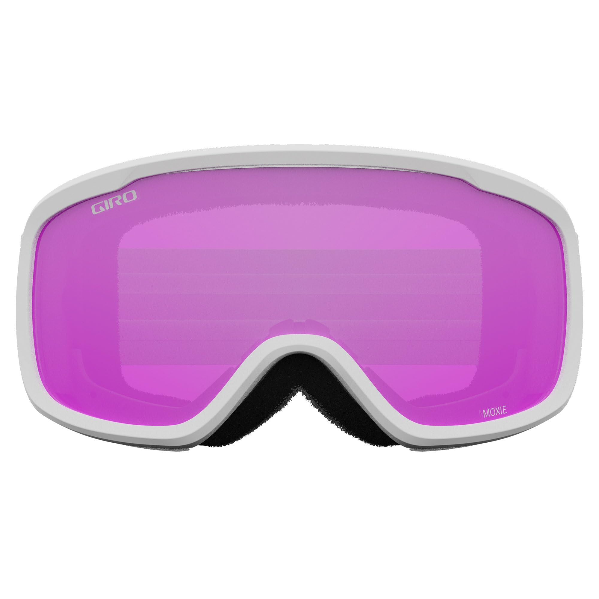 Giro Cruz Asian Fit Ski Goggles - Snowboard Goggles for Men, Women & Youth - Anti-Fog - OTG - White Wordmark Strap with Amber Pink Lens