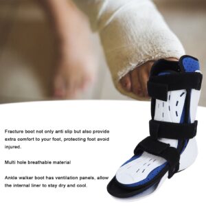 Milltrip Ankle Support Brace, Fracture Boot Short Ankle Foot Drop AFO Brace Orthosis Splint with Front Plate for Ankle Foot Injuries Sprain Broken(Left foot, M)