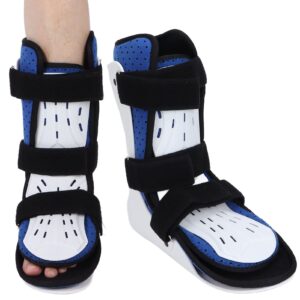 Milltrip Ankle Support Brace, Fracture Boot Short Ankle Foot Drop AFO Brace Orthosis Splint with Front Plate for Ankle Foot Injuries Sprain Broken(Left foot, M)