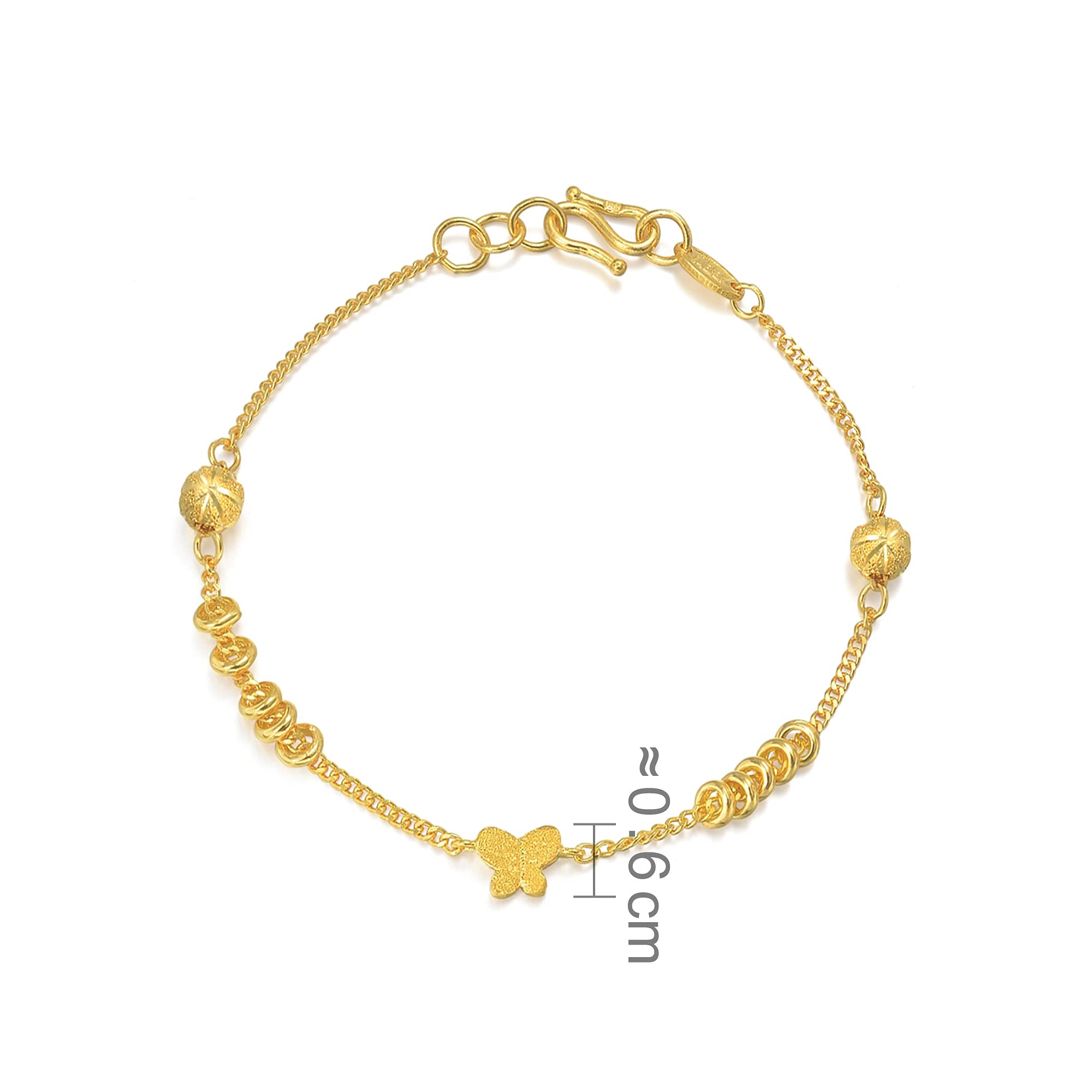 CHOW SANG SANG 999.9 24K Gold Price-by-Weight 5.24g Gold Bracelet 50737B