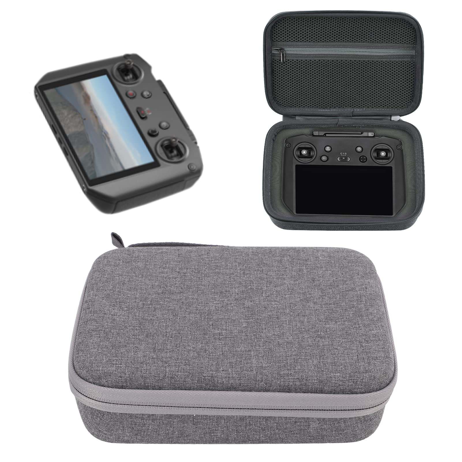 Shanrya Drone Controller Carrying Case, Pressure Resistant Drone Controller Hard Shell Shock Absorbing for 3 Controller