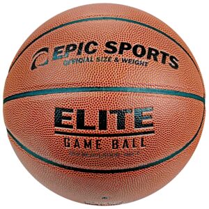 epic performance composite max-grip indoor brown basketball 6-28.5" (intermediate)