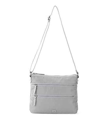 The Sak womens Esperato Recycled Nylon Crossbody, Light Grey, One Size US