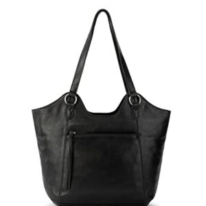 The Sak womens Sierra Leather Shopper, Black Ii, One Size US