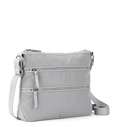 The Sak womens Esperato Recycled Nylon Crossbody, Light Grey, One Size US