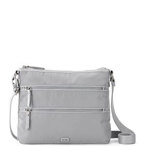 The Sak womens Esperato Recycled Nylon Crossbody, Light Grey, One Size US