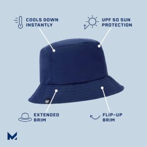 MISSION Cooling Bell Bucket Hat, Navy - Unisex Hat for Men & Women - Lightweight, Foldable & Durable - Cools Up to 2 Hours - UPF 50 Sun Protection - Machine Washable