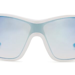 Foster Grant Sun Luv Embrace The Unknown Shield Sunglasses, Matte White, 55mm (10260197.COM)