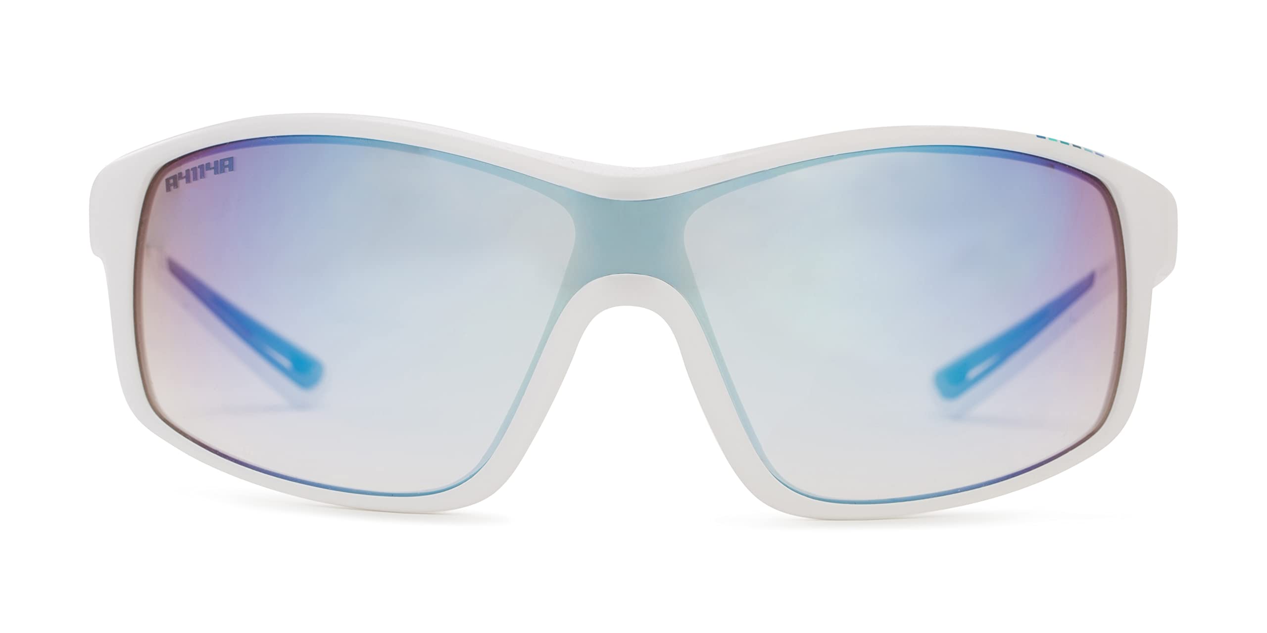 Foster Grant Sun Luv Embrace The Unknown Shield Sunglasses, Matte White, 55mm (10260197.COM)