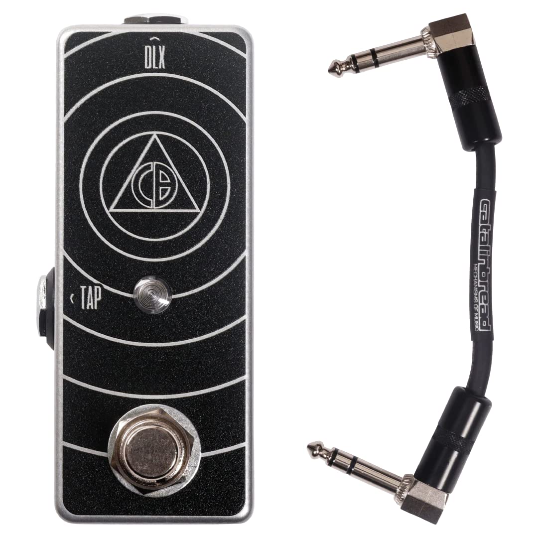 Catalinbread CB Dual Tap Tempo Pedal with TRS Cable, Black and Silver (CAT CBTAP)