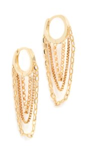 shashi women's paloma earrings, gold, one size