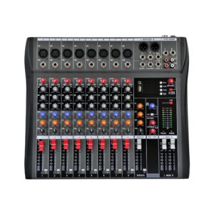 professional sound board console system 8-channel sound mixing board usb pro studio dj sound controller voice mixing sound mixing console music recording equipment for stage performance bar home party