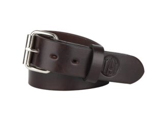 1791 gunleather gun belt - gun holster belt - heavy duty 14 oz leather gun belt, edc belt, signature brown 38 (size 34 pants)