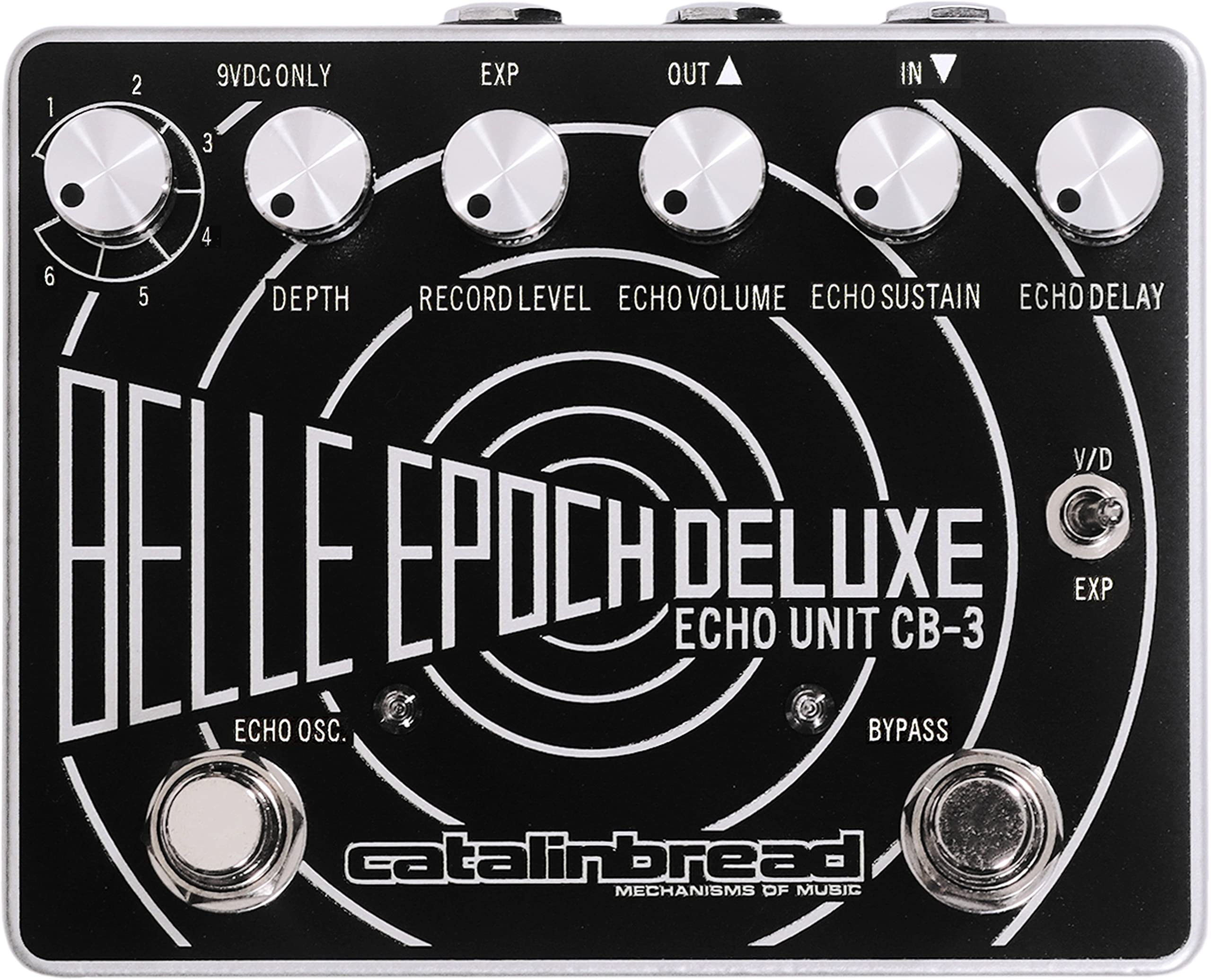 Catalinbread Belle Epoch Deluxe Pedal Black and Silver, (853710004758)