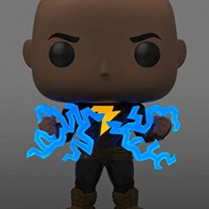 Funko Pop! Movies: Black Adam - Black Adam No Cape with Lighting Chest - Chance of Chase, Multicolor, Standard, 64189