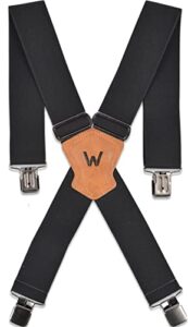 welkinland 2inch elastic mens suspenders, heavy duty suspenders for men, work suspenders for men, suspenders for men w/clips, suspenders for men heavy duty, mens suspenders for trousers