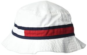 tommy hilfiger mens bucket hat, snow, small us