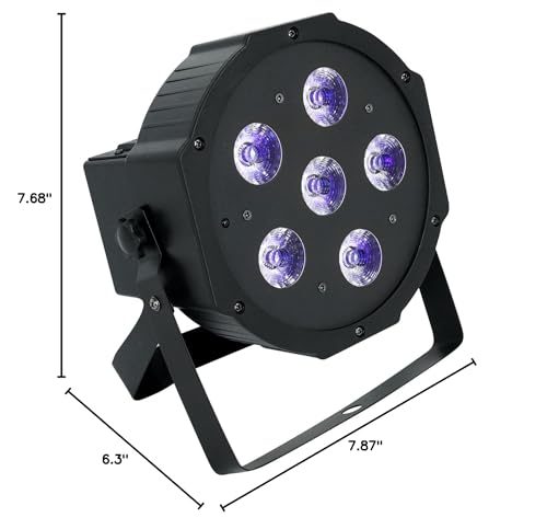 (2) Rockville Battery PAR 61 Rechargeable RGBWA+ DMX DJ Wash Lights+Remotes