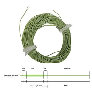 Floating Fly Fishing Line Nymph Line Ultra Thin Fly Line One Size All 0-5(green)