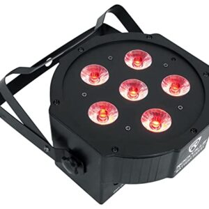 (2) Rockville Battery PAR 61 Rechargeable RGBWA+ DMX DJ Wash Lights+Remotes