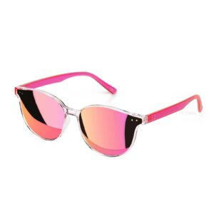 sumato sunglasses womens, cat eye pink sunglasses for women with mirrored trendy lens uv400 blocking