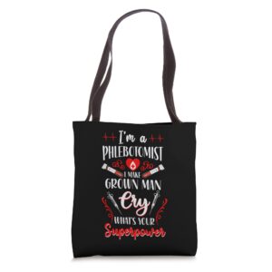 phlebotomist tech technician tote bag