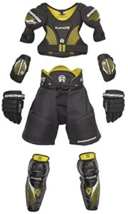 sherwood sher-wood playrite basic youth hockey kit, s/m