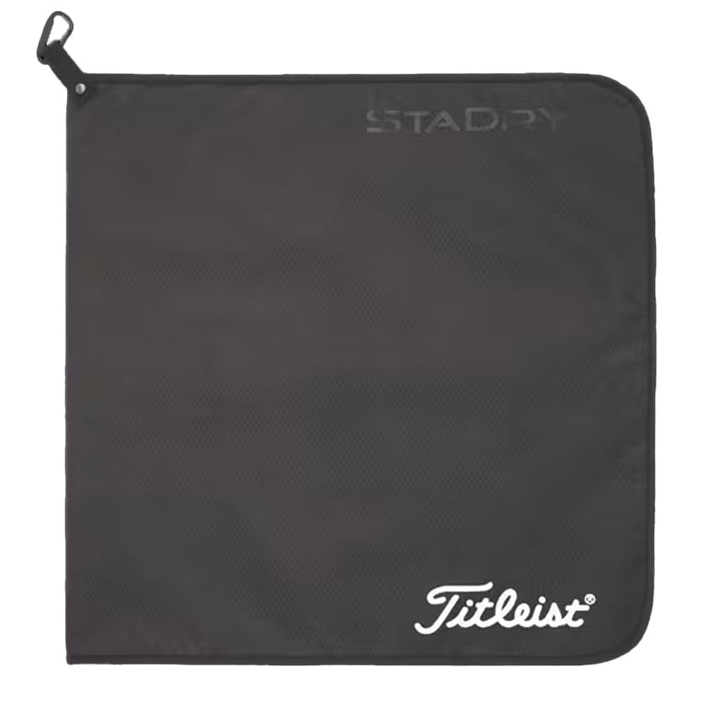 Titleist Black Towel, Black, 20x20