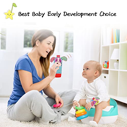 Wrist Rattles for Babies 0-6 Months, Baby Toys 0-3-6-12 Months, Infant Rattle Sock Toys for Newborn Gift