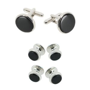 sutton genuine onyx formal set (cufflinks & tuxedo studs)