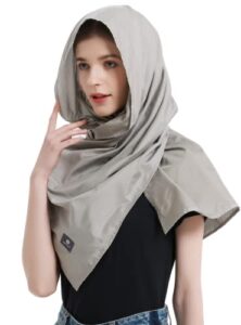 radia smart® emf protection scarf, silver fiber fabric, rf blocker radiation protection, 5g, wifi, cellular, bluetooth. high shielding efficiency. multiple ways to wear.