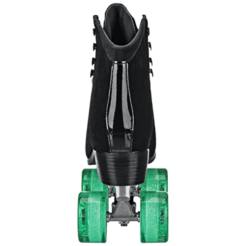 Roller Derby Elite Driftr Roller Skates (7, Black/Mint)