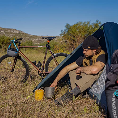 Naturehike Bikepacking 1 Person Tent, Waterproof Easy Set up Free Standing Single Person Tent, Lightweight Backpacking Tent for 1 Person, One Person Tent with Footprint Included