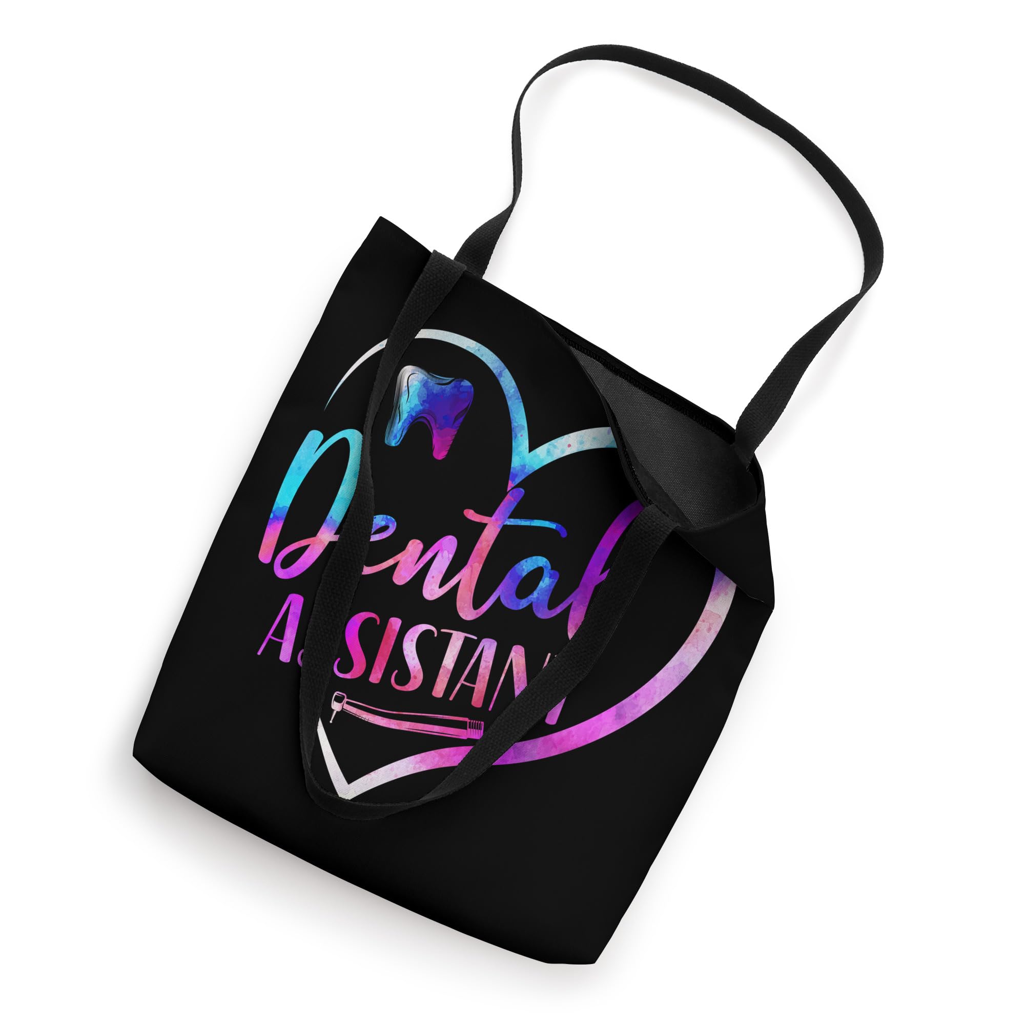 Dental Assistant Heart Watercolor Tote Bag