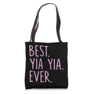 best yia yia ever tote bag