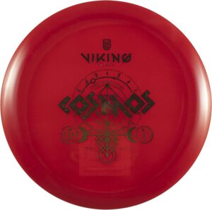 viking discs cosmos storm plastic | control driver | beginner friendly disc golf driver [stamp color & color shade may vary] (173-176g, red)