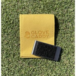 Glove Caddy® Golf Glove Holder - Stainless Steel Hook and Loop Money Clip - Golf Accessory for Men and Women