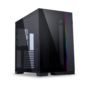 lian li li pc-o11 dynamic evo black atx full tower gaming computer case - o11dex