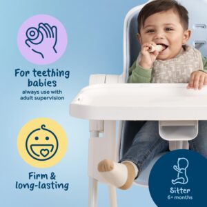 Gerber Snacks for Baby, Baby Food, Snacks, Sitter, Soothe N Chew Teething Sticks, Banana, Banana Teether, 5 Boxes of 6 Individually Wrapped Sticks (30 Count)